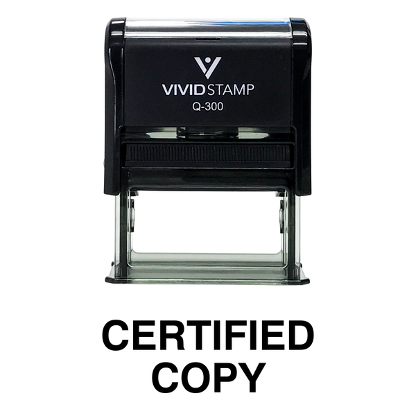 CERTIFIED COPY Self Inking Rubber Stamp – Vivid Stamp