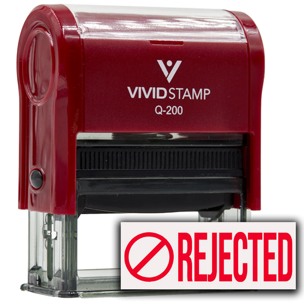 Rubber Stamp Rejected (Thumbs Down) Self-Inking Office – Vivid Stamp