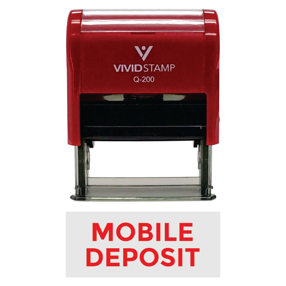 MOBILE DEPOSIT Self-Inking Office Rubber Stamp – Vivid Stamp