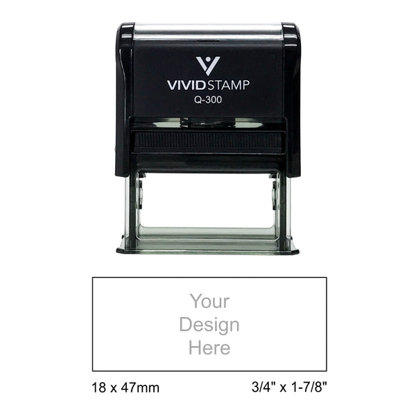 Vivid Stamp Q-300 Self-Inking Stamp - Black Body